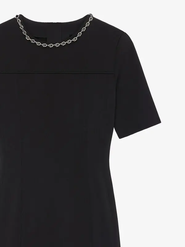 Givenchy Punto Milano Dress With Chain Collar