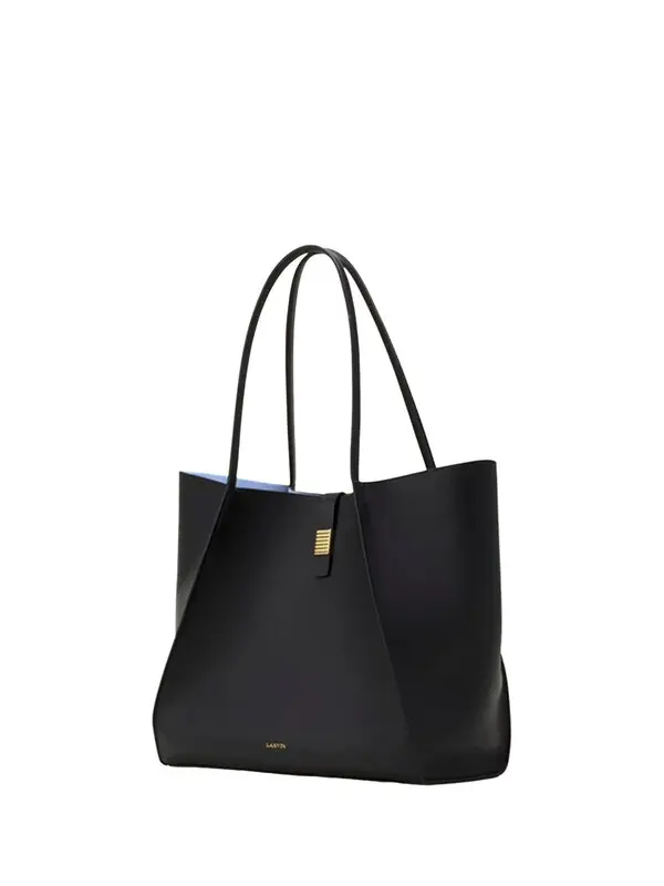 LANVIN Clasp Closure Top Handle Bag - Black