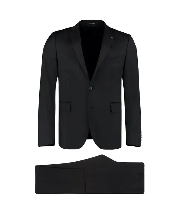 Tagliatore Two Piece Single-breasted Suit - Black
