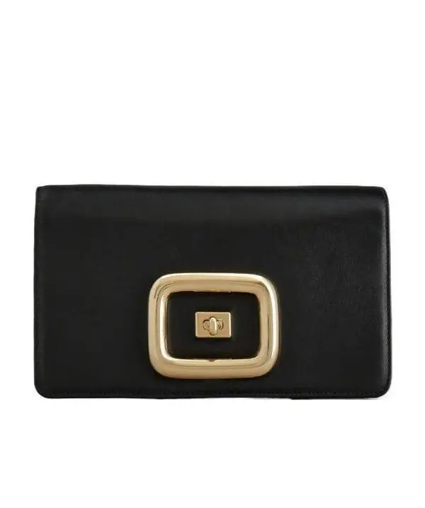 ROGER VIVIER Viv' Choc Mini Shoulder Bag - Black
