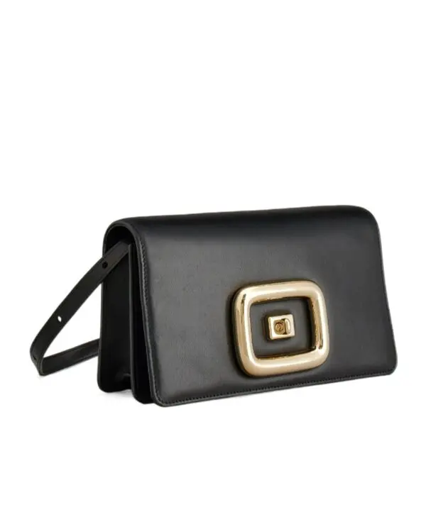 ROGER VIVIER Viv' Choc Mini Shoulder Bag - Black