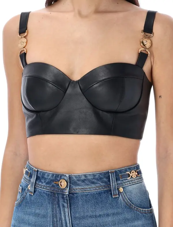 Versace Medusa Hardware Straps Bustier