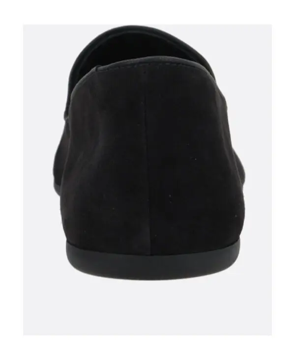 Prada Suede Loafers With Enamel Triangle Logo