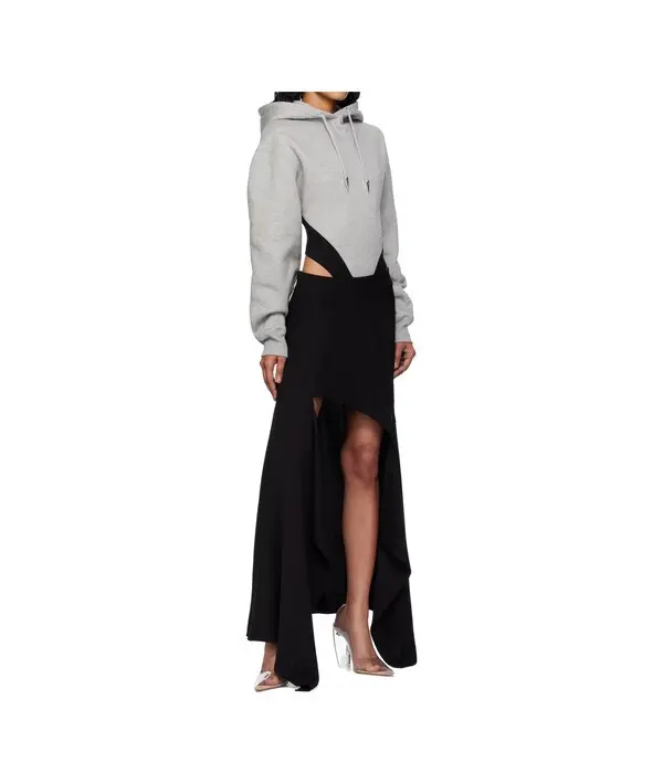 MUGLER Asymmetric High-low Skirt