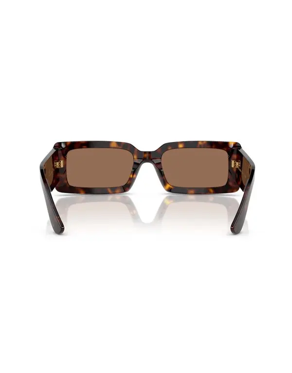 Dolce & Gabbana Tortoiseshell Rectangle Frame Sunglasses - Brown