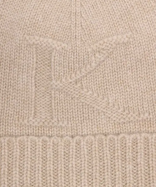 Kiton Logo Beanie - Nude