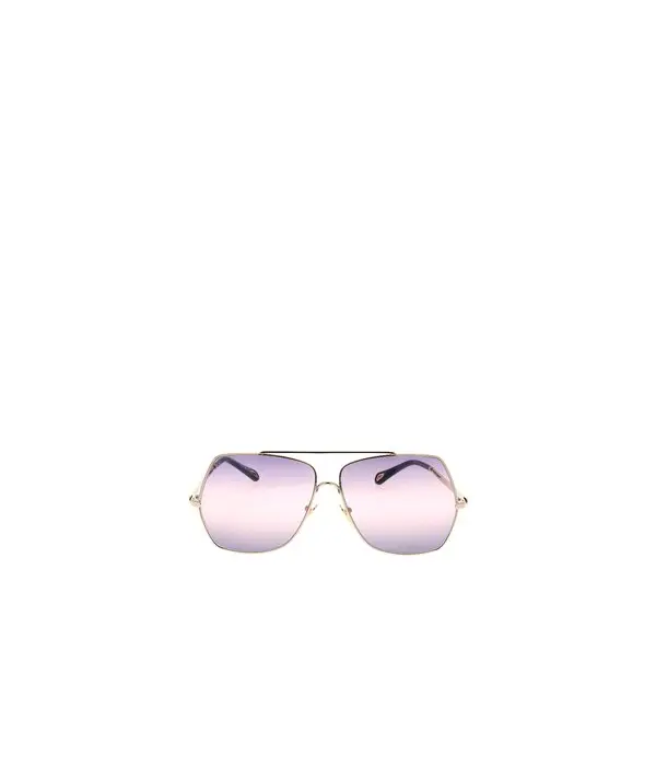 Chloé Eyewear Navigator Frame Sunglasses - Pink