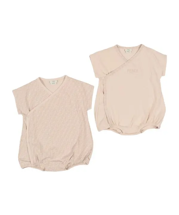 Fendi Short-sleeved Bodysuit Two-piece - Nude