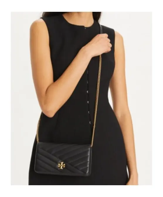 Tory Burch Kira Chevron Chained Wallet