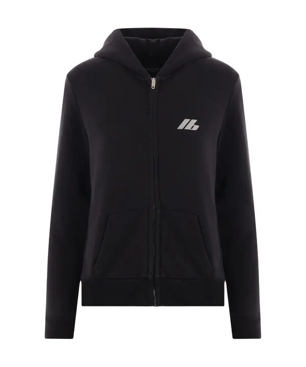 Balenciaga Logo Printed Zip-up Hoodie