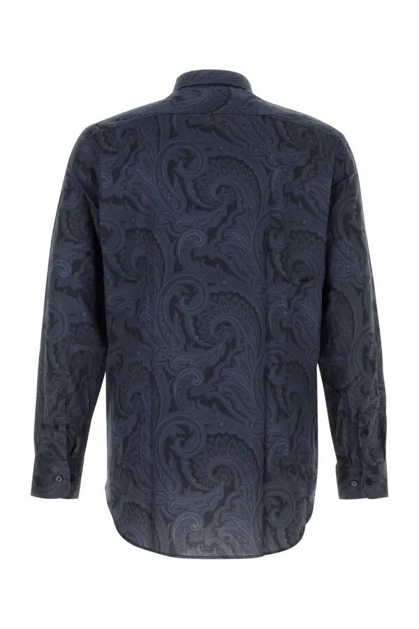 Etro Pattern-printed Long-sleeved Shirt - Black