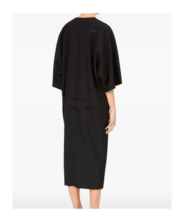 MAISON MARGIELA Three-quarter Sleeve Midi Dress