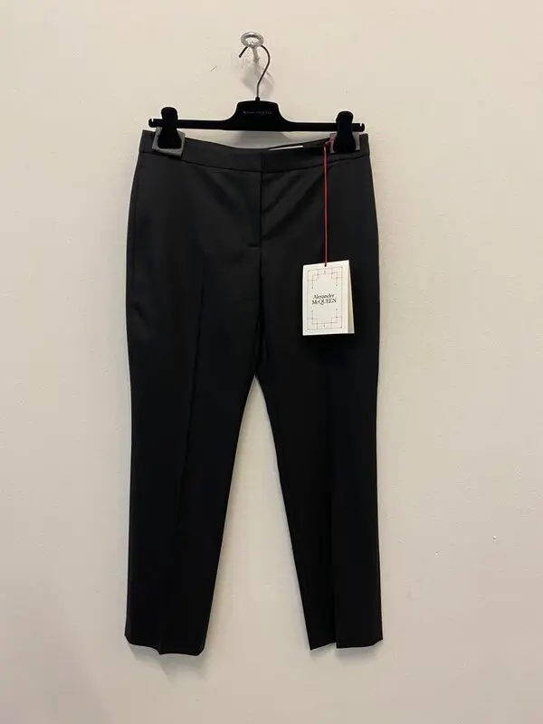 Alexander McQueen Cropped Straight Leg Trousers