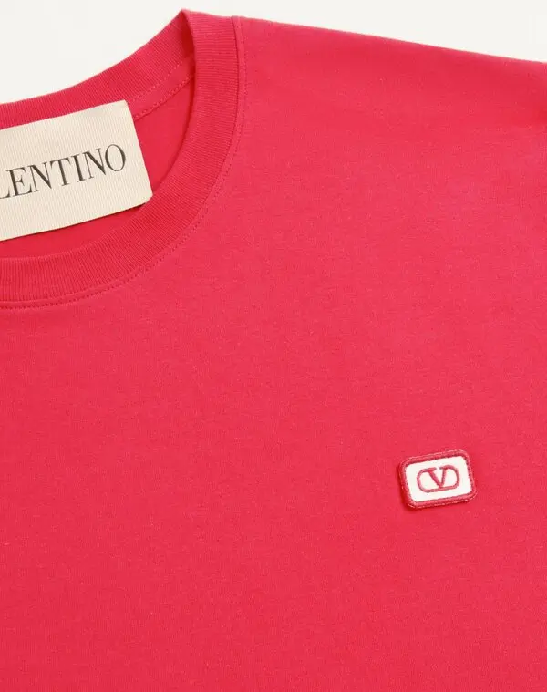 Valentino Garavani Logo Patch Crewneck T-shirt