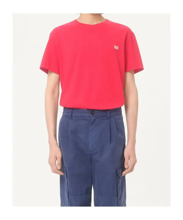 Valentino Garavani Logo Patch Crewneck T-shirt