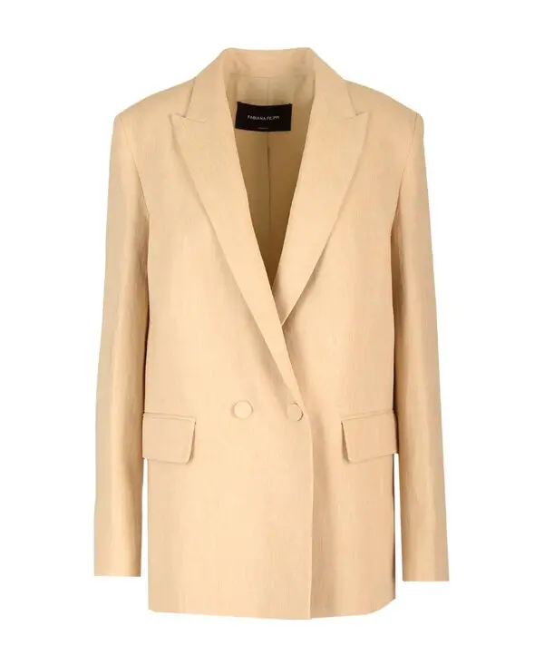 Fabiana Filippi Double-breasted Tailored Blend Blazer