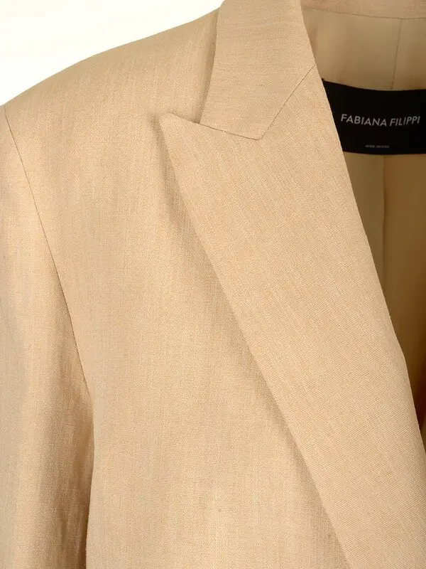 Fabiana Filippi Double-breasted Tailored Blend Blazer