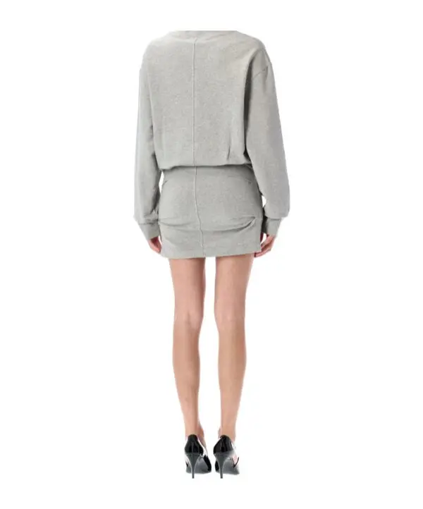 Attico Logo Embroidered Mini Dress