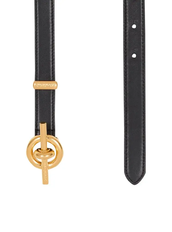 Balmain Calfskin T-bar Belt - Black