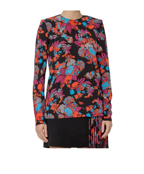 Givenchy Floral Print Long Sleeve T-shirt