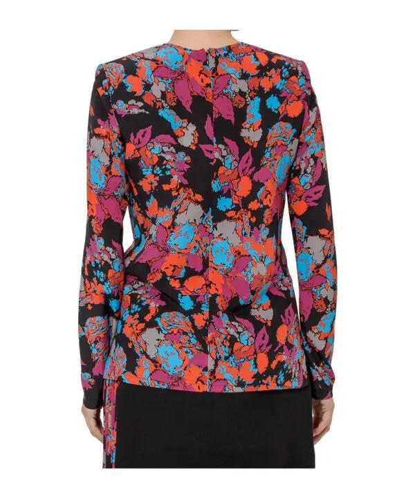 Givenchy Floral Print Long Sleeve T-shirt