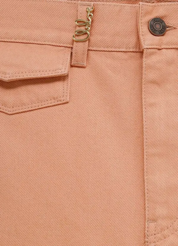 Chloé High-waisted Flared Trousers - Nude