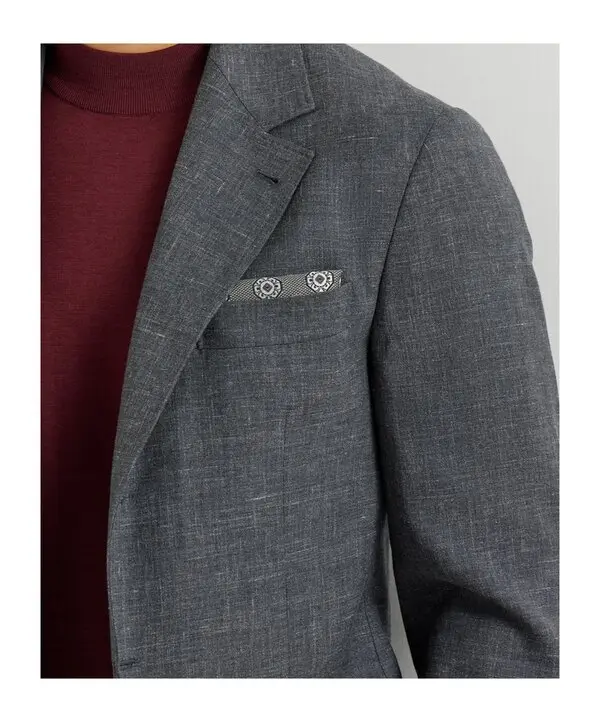 Brunello Cucinelli Medallion Design Pocket Square Scarf