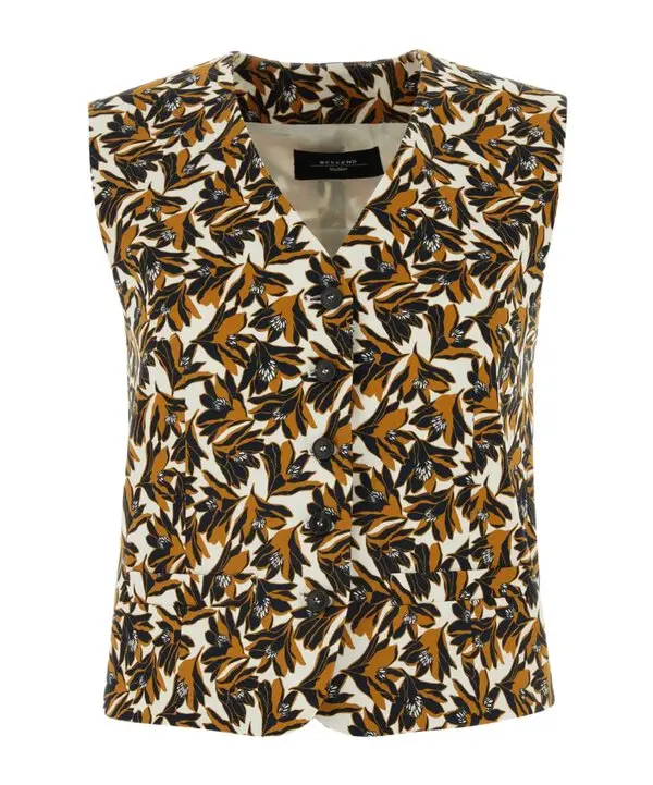 Max Mara All-over Patterned V-neck Vest