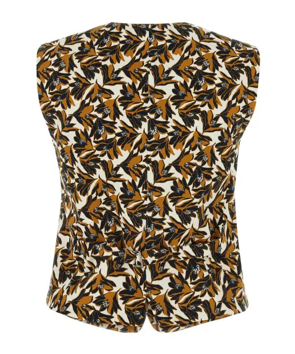 Max Mara All-over Patterned V-neck Vest