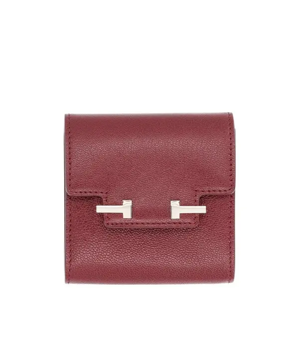 TOM FORD Foldover Top Wallet - Red