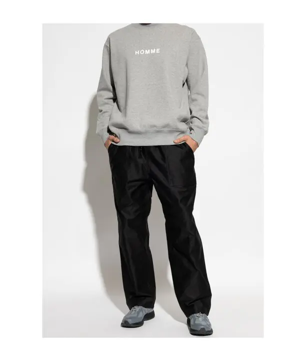 Comme Des Garçons Relaxed Fit Drawstring Trousers