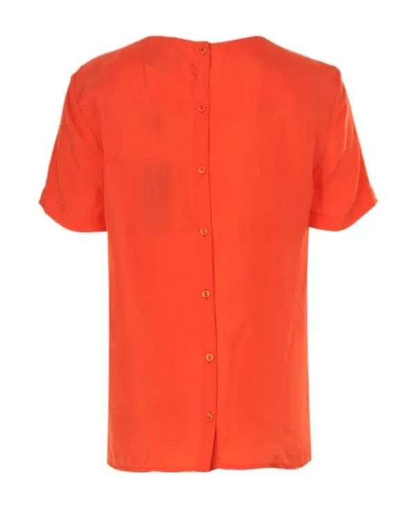 Emporio Armani Logo Blouse With Ruffle Trim