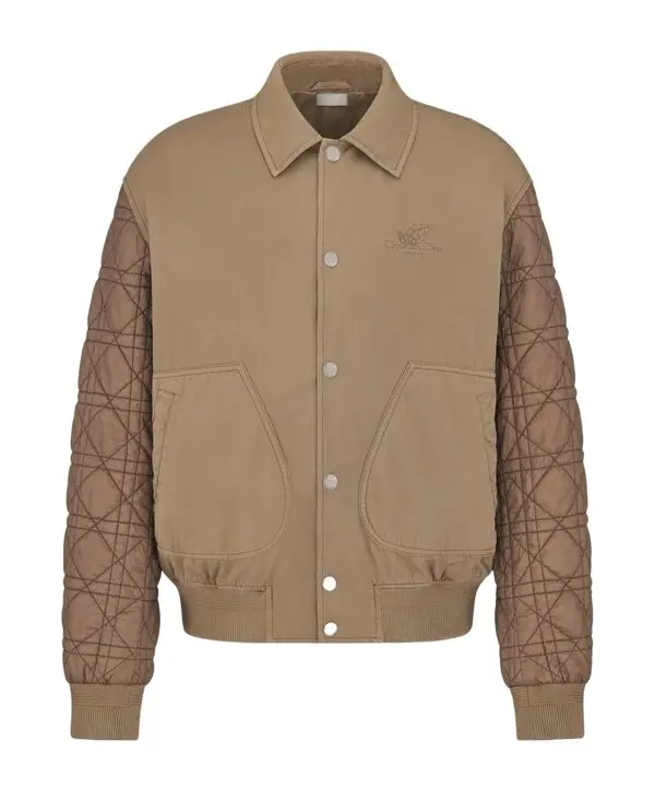 Dior Christian Couture Lily Of The Valley Blouson Jacket With Cannage Sleeves