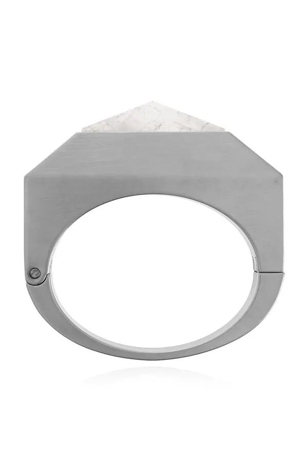 Rick Owens Geometric Logo Engraved Bracelet