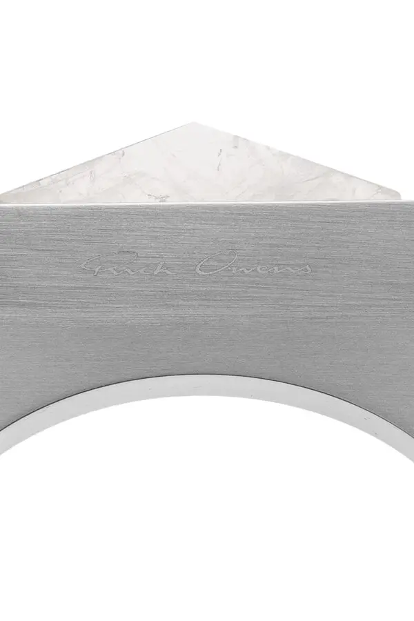 Rick Owens Geometric Logo Engraved Bracelet