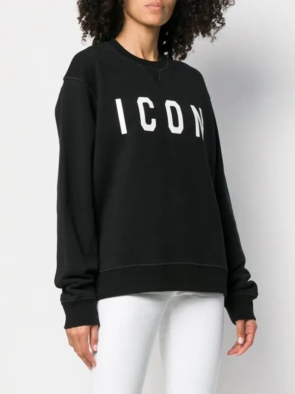 Dsquared2 Icon" Logo Crew Neck Sweater