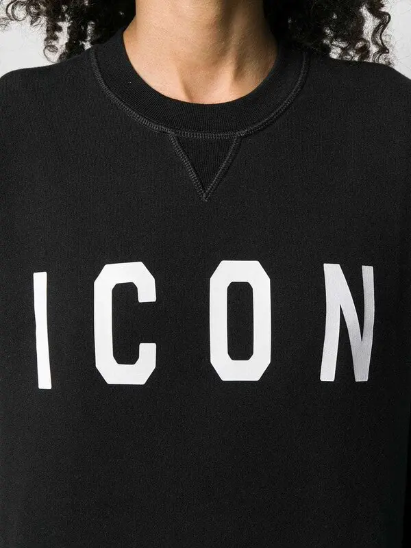 Dsquared2 Icon" Logo Crew Neck Sweater