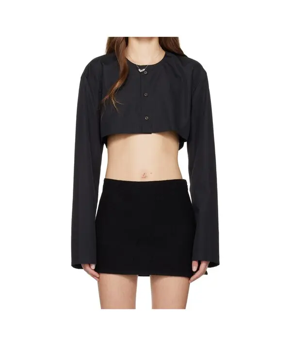 RIER Long-sleeved Cropped Shirt