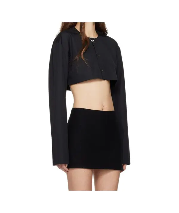 RIER Long-sleeved Cropped Shirt