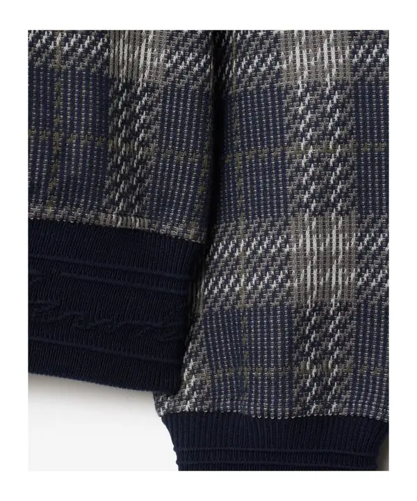 Burberry Checked Crewneck Jumper