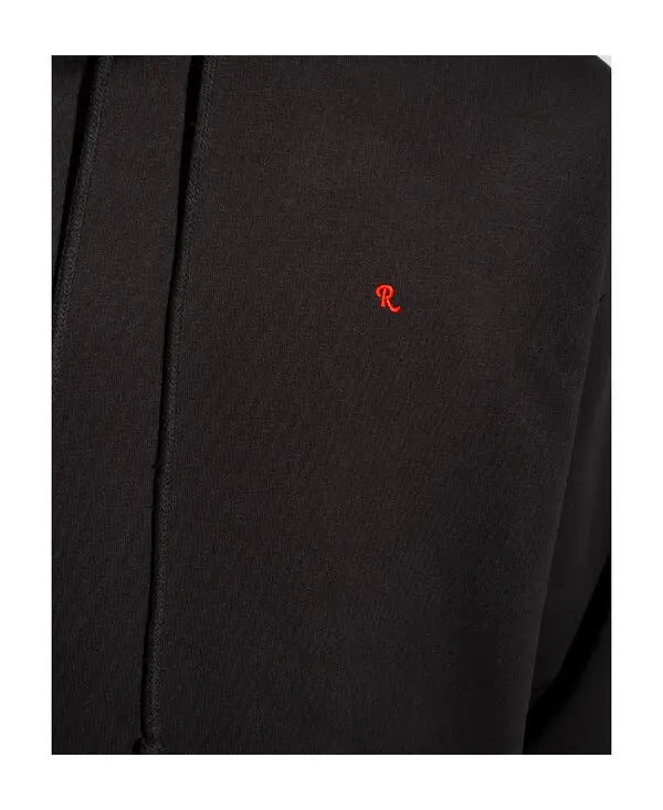 Raf Simons Logo Embroidered Drawstring Hoodie