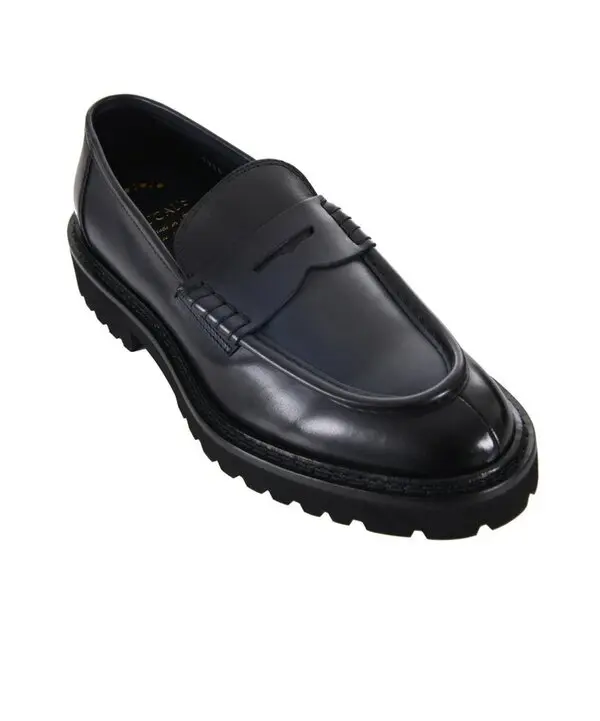 DOUCAL'S Penny Slip-on Loafers - Black