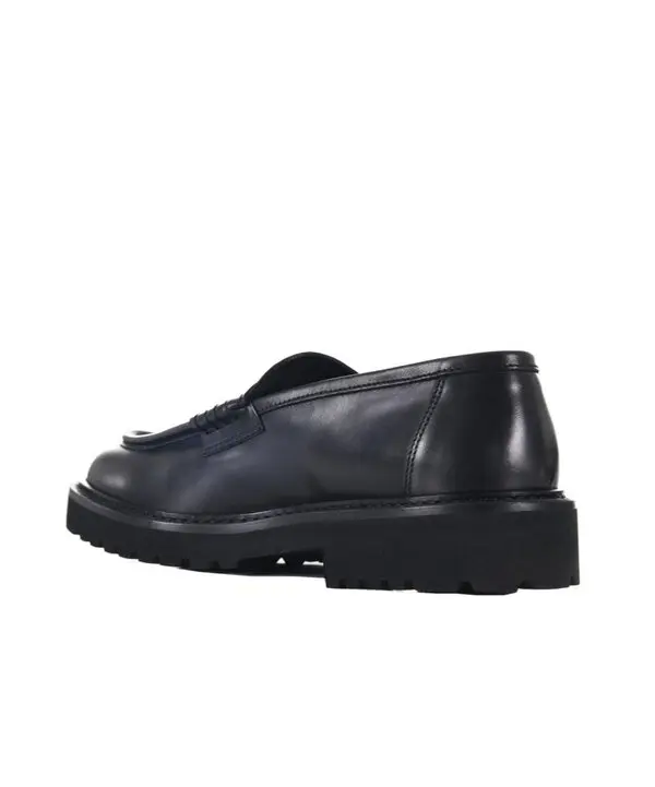 DOUCAL'S Penny Slip-on Loafers - Black