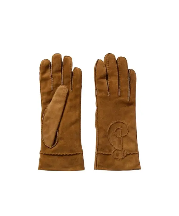 Burberry Suede Gloves - Brown