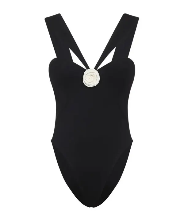 LA REVECHE Floral One-piece Swimsuit - Black