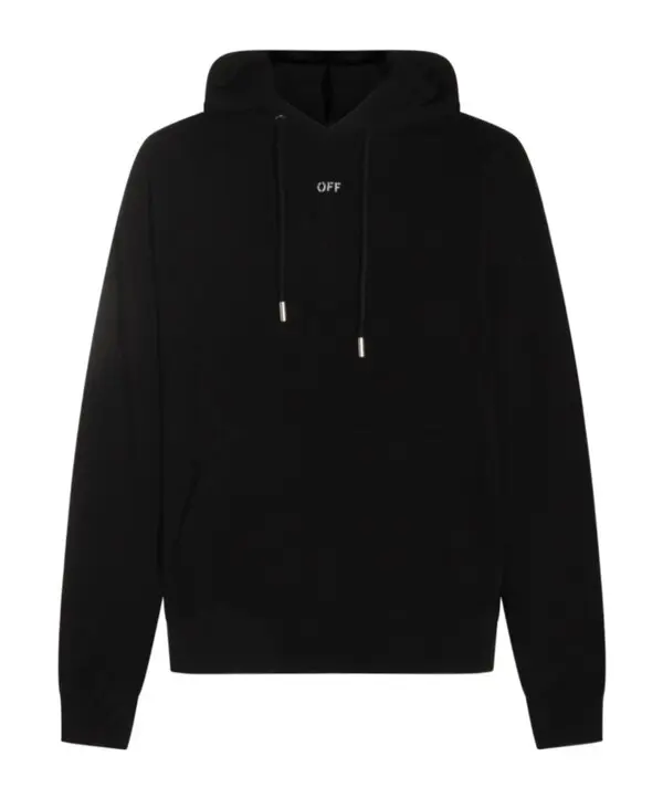 Off-White Logo Printed Drawstring Hoodie