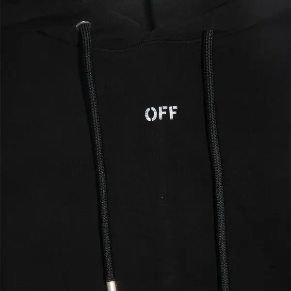 Off-White Logo Printed Drawstring Hoodie