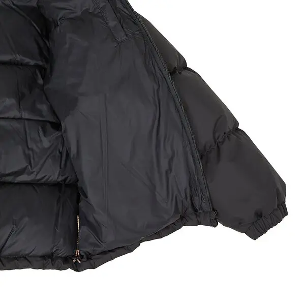 Burberry High-neck Padded Jacket With Two-way Zip Closure - Black