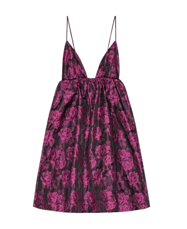 GANNI Jacquard Slip Dress