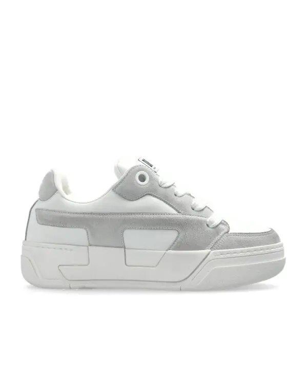 DIESEL® Panelled Low Top Sneakers - Gray